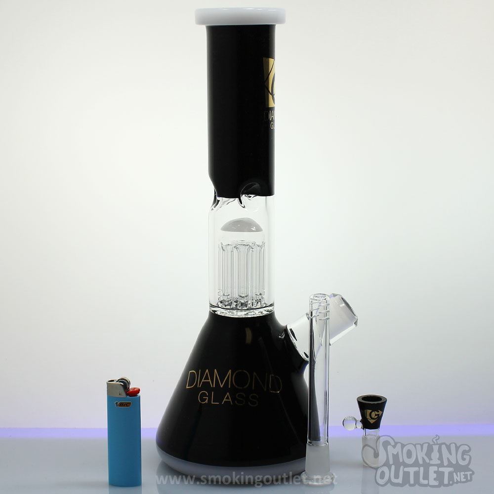 Diffused Inline and 8-Arm Tree Perc, Double Chamber Water Pipe ...