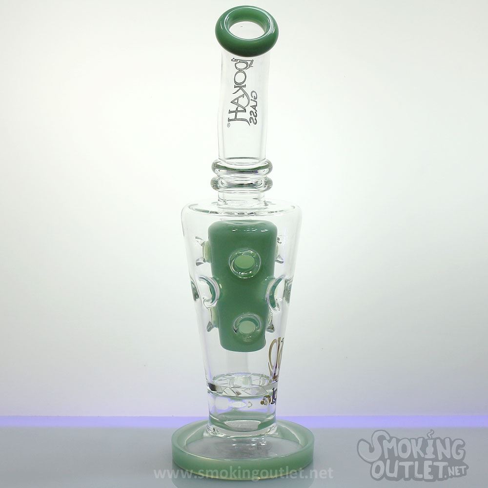 Tornado and Swiss Perc, Bent Neck Lookah Glass Water Pipe | Smoking Outlet