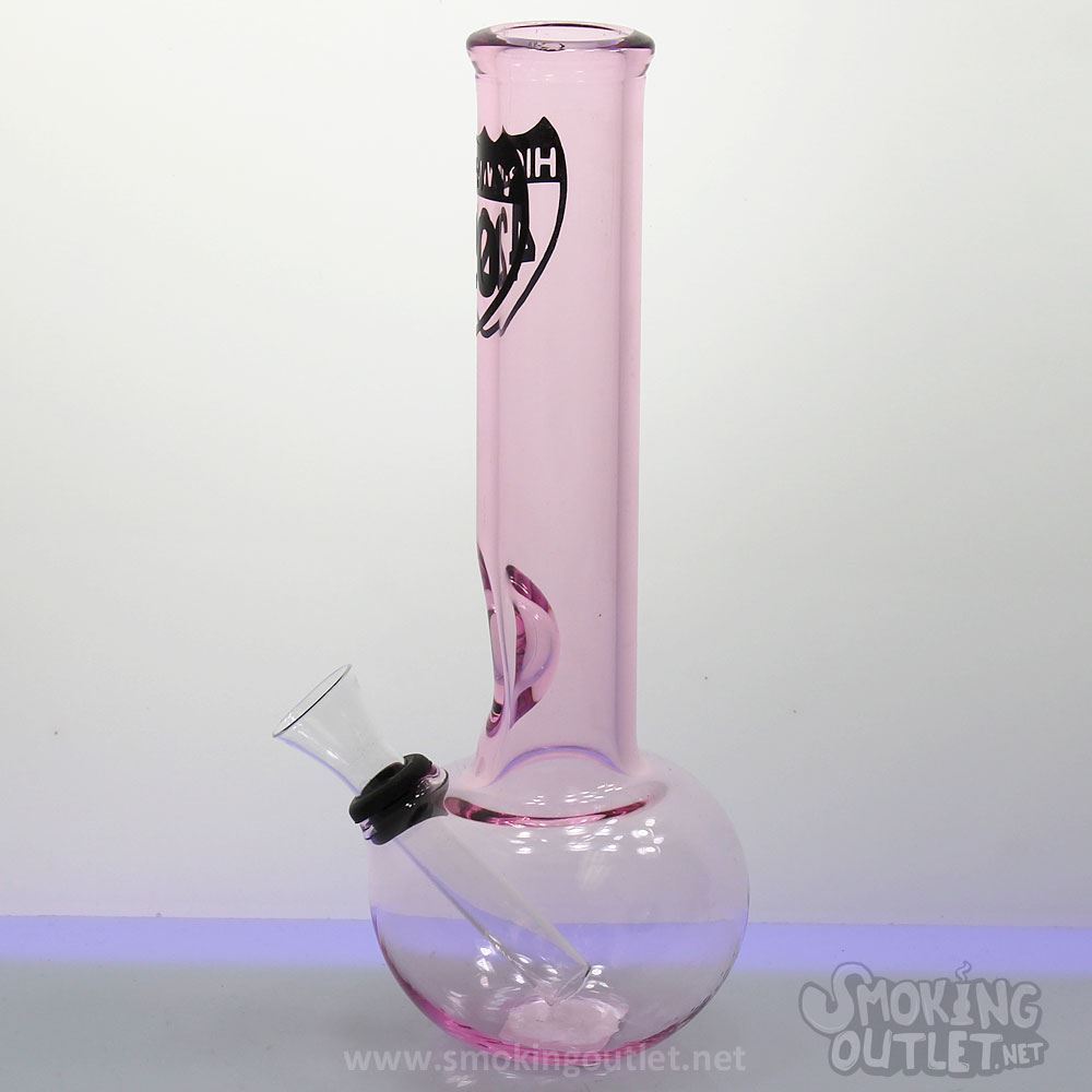 Downstem Perc, Beaker Style Pink 420 Logo Bong | Smoking Outlet