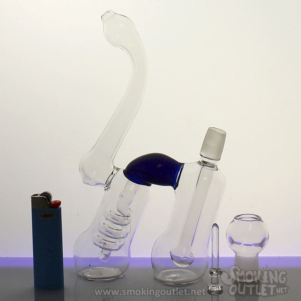 Downward Spiral Dual Chamber Dab Rig | Smoking Outlet