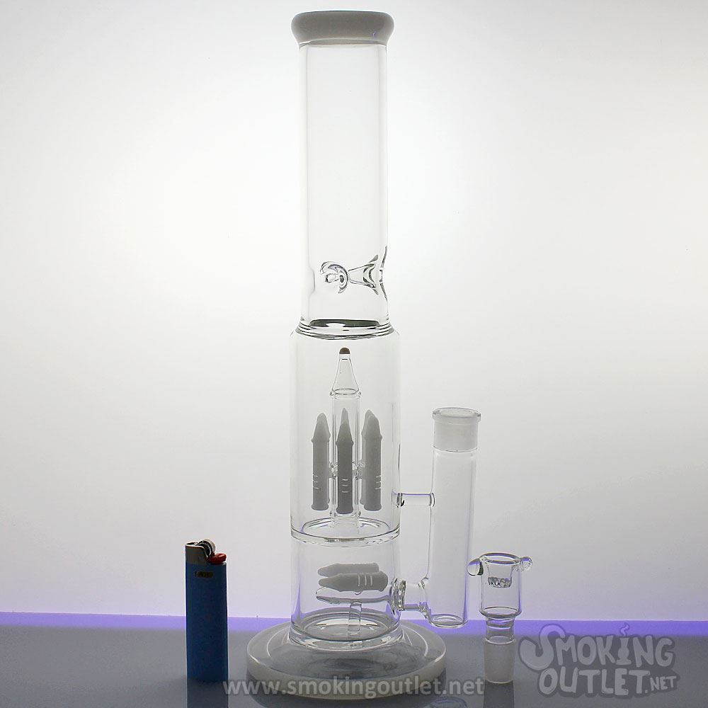 8-Bullet Perc, Double Chamber Water Pipe | Smoking Outlet