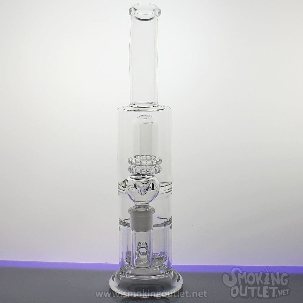 Honeycomb and Dome Perc, Double Chamber Water Pipe | Smoking Outlet