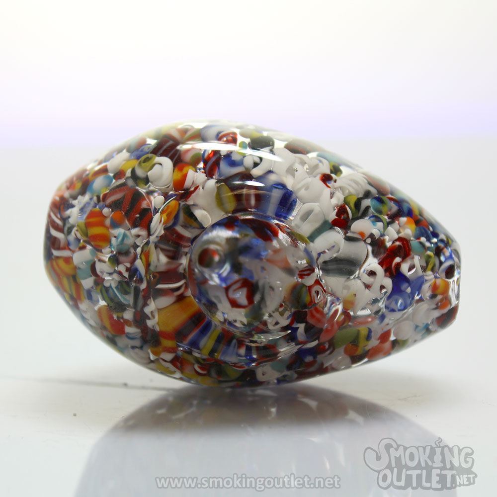 Spiral Collage Glass Egg Pipe | Smoking Outlet