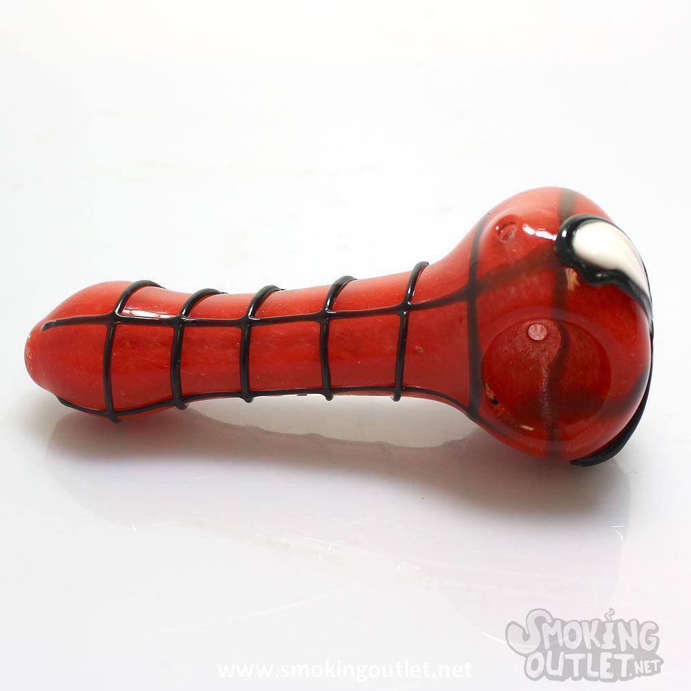 Spiderman Glass Spoon Pipe | Smoking Outlet
