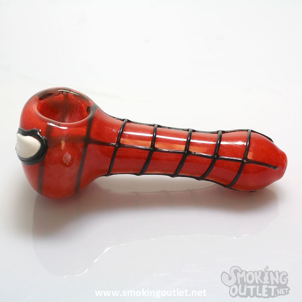 Spiderman Glass Spoon Pipe | Smoking Outlet