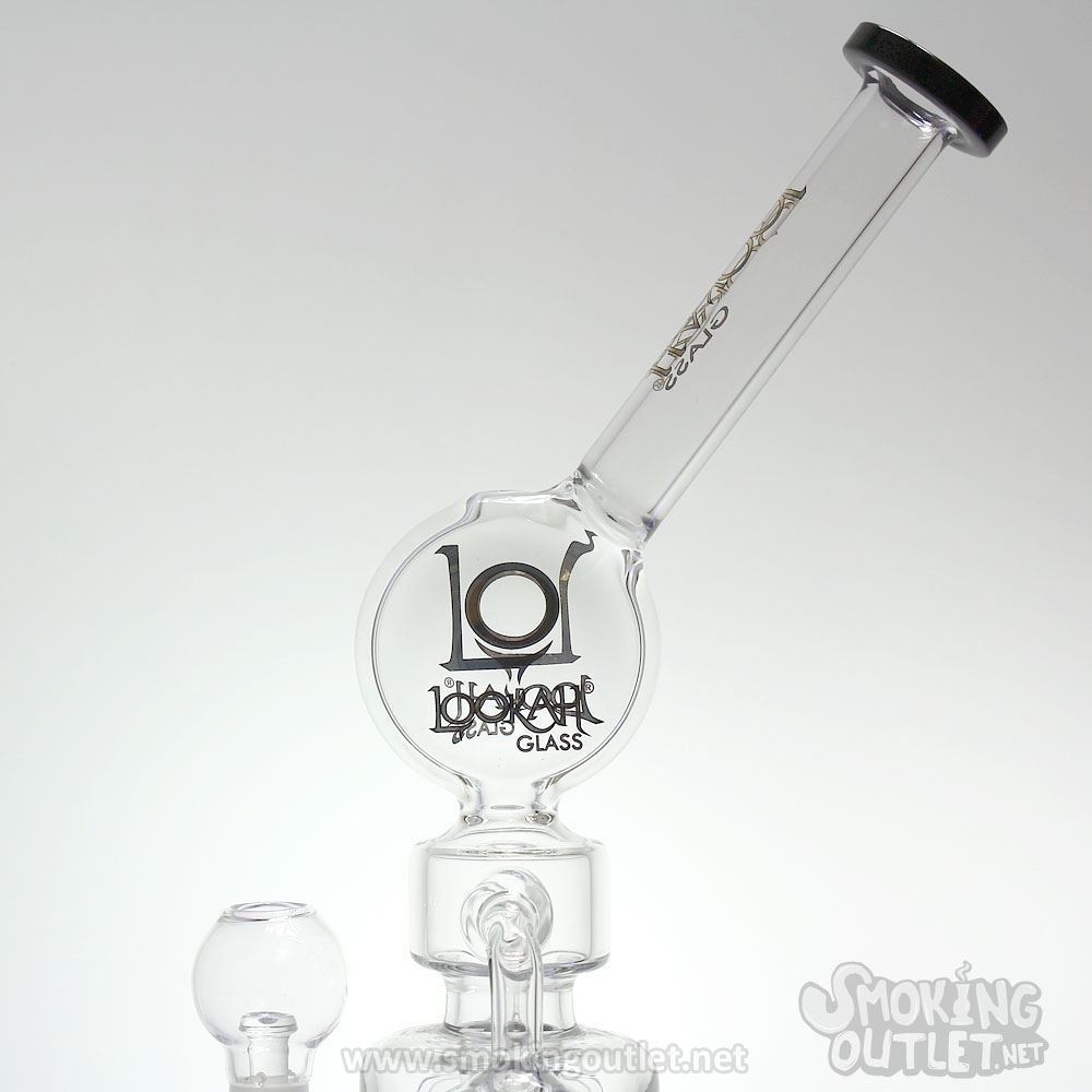 8-Arm Tree and Teeth Perc, Double Chamber Lookah Glass Water Pipe ...