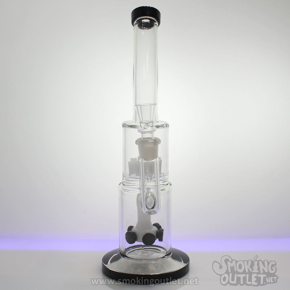6-Disc Button and Sprinkler Perc, Double Chamber Water Pipe | Smoking ...