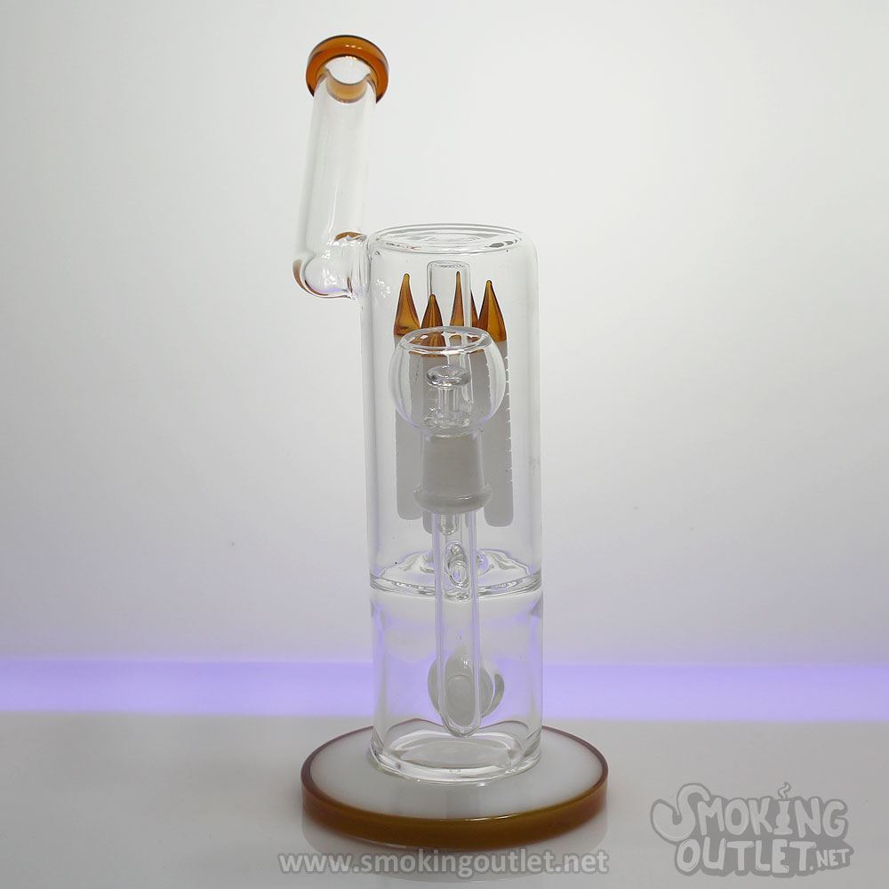 Inline Diffuser and 4-Bullet Perc, Double Chamber Sidecar Water Pipe ...