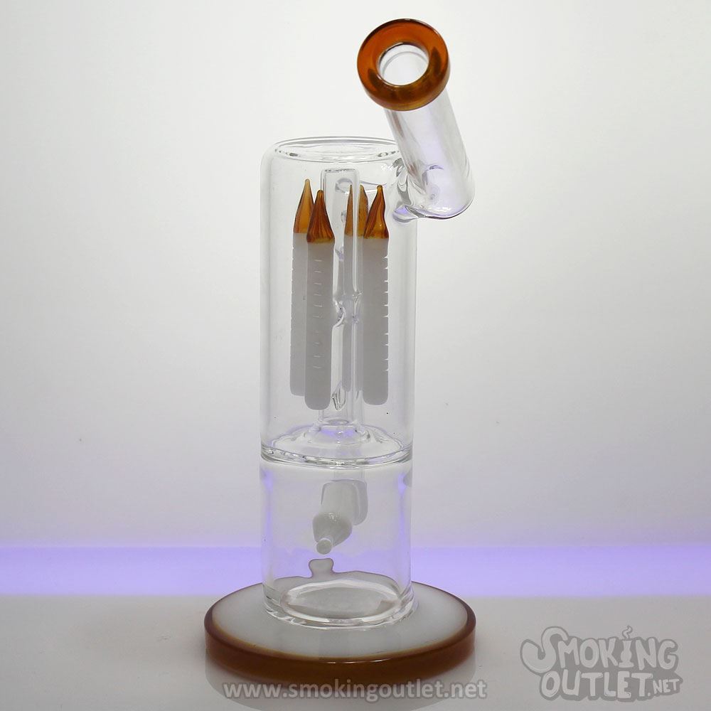 Inline Diffuser and 4-Bullet Perc, Double Chamber Sidecar Water Pipe ...