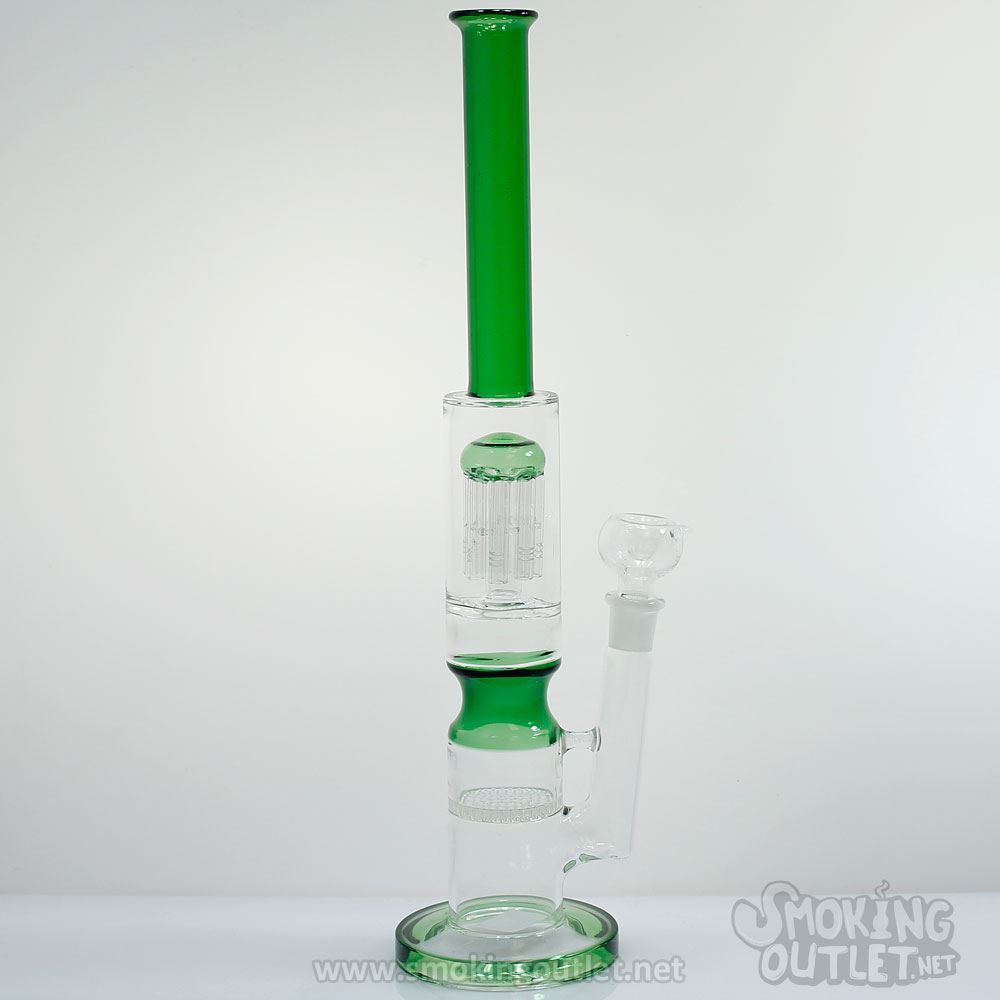 Water Pipe, Water Bong, Dry Herb Pipe, Green Honeycomb and 8-Arm Tree ...