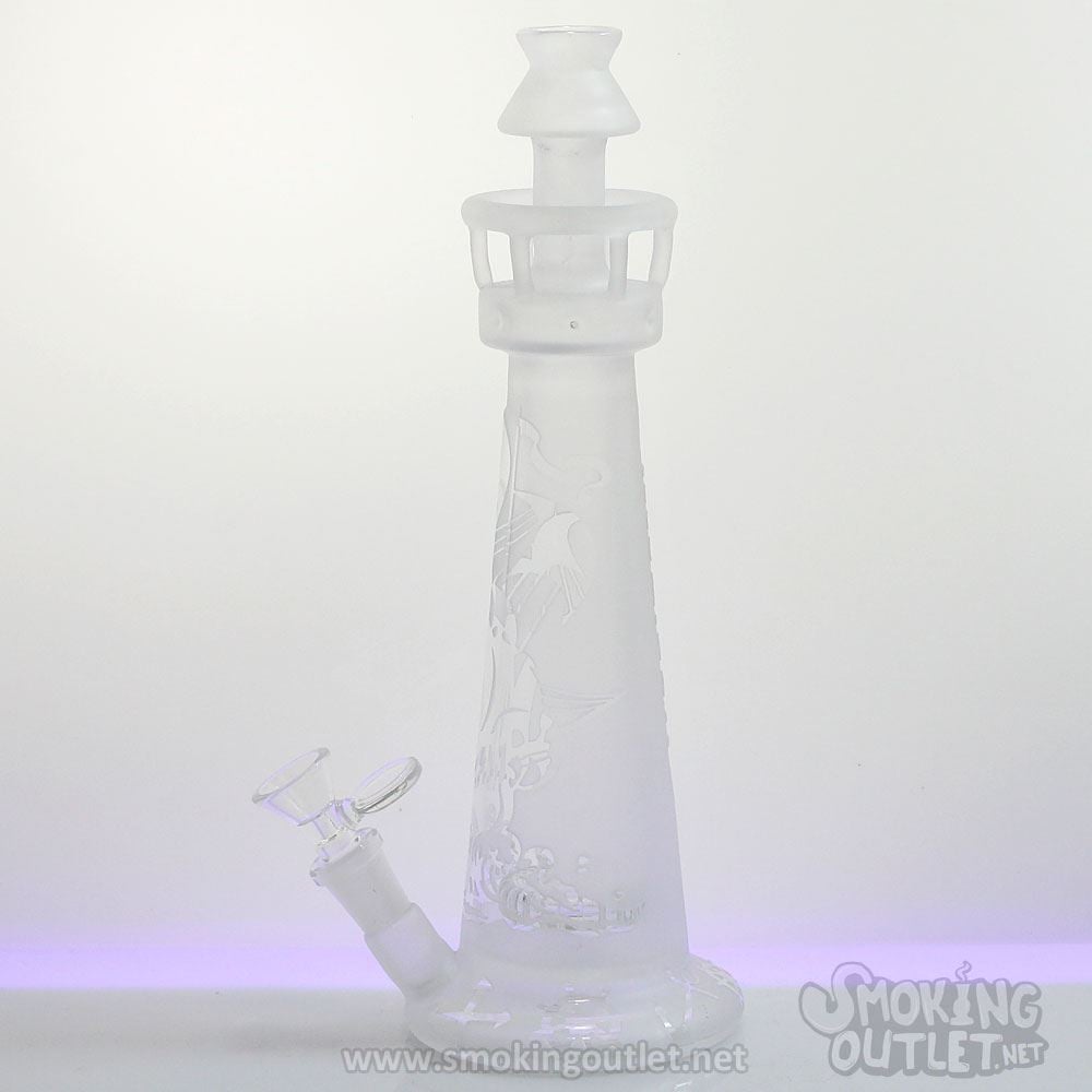 The Crow’s Nest: Fully Etched Bong by Illuminati Glass | Smoking Outlet