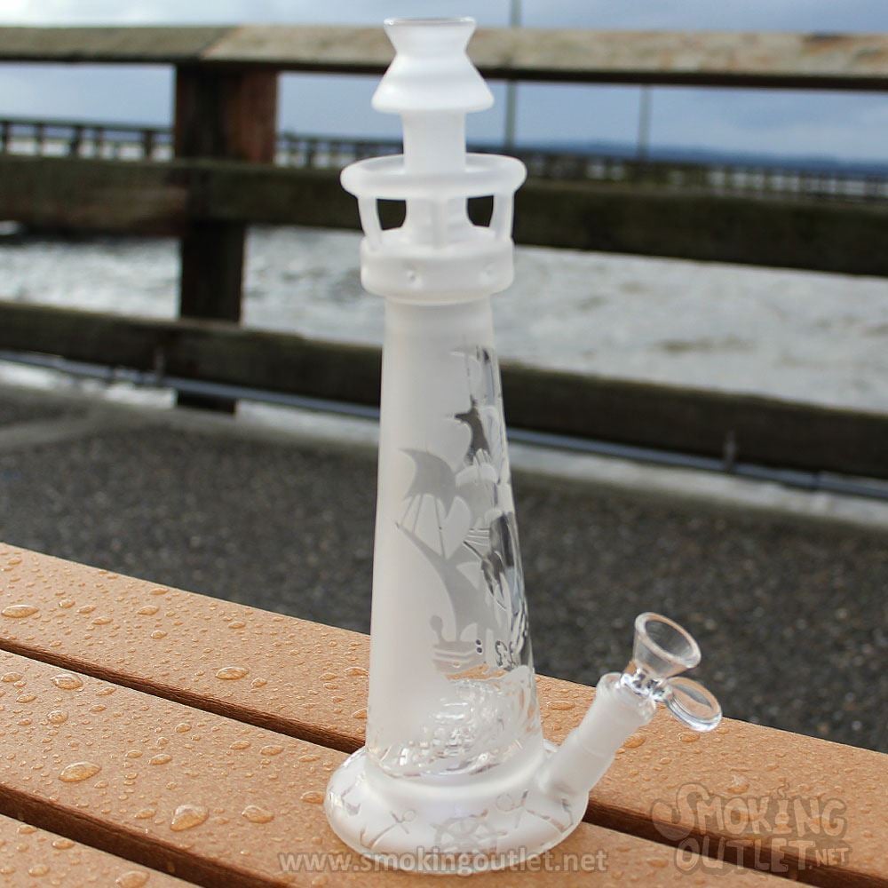 The Crow’s Nest: Fully Etched Bong by Illuminati Glass | Smoking Outlet