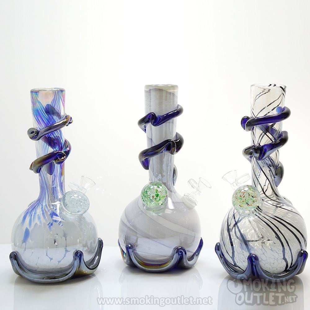 Crystal Ball Medium Soft Glass Bong | Smoking Outlet