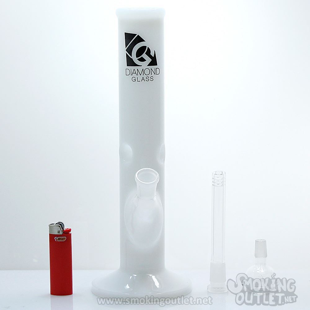White Lightning Bong by Diamond Glass | Smoking Outlet