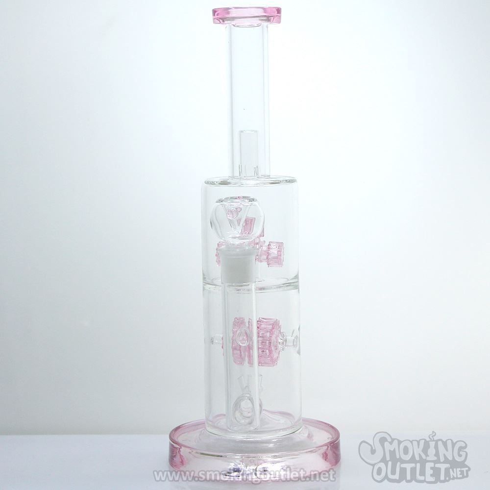 Showerhead Windmill and Double Gear Perc Double Chamber Bong | Smoking ...