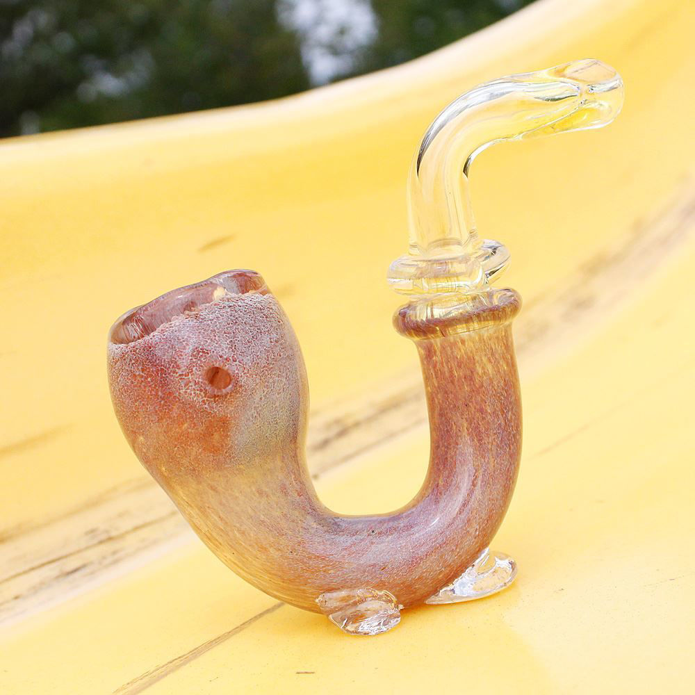 Surface of Mars – Fumed Glass Sherlock Pipe | Smoking Outlet