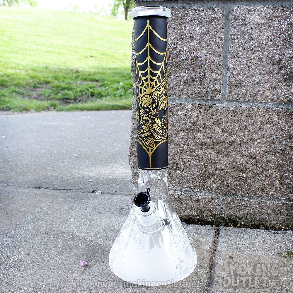 Spiderman Beaker Bong by Illuminati Glass | Smoking Outlet