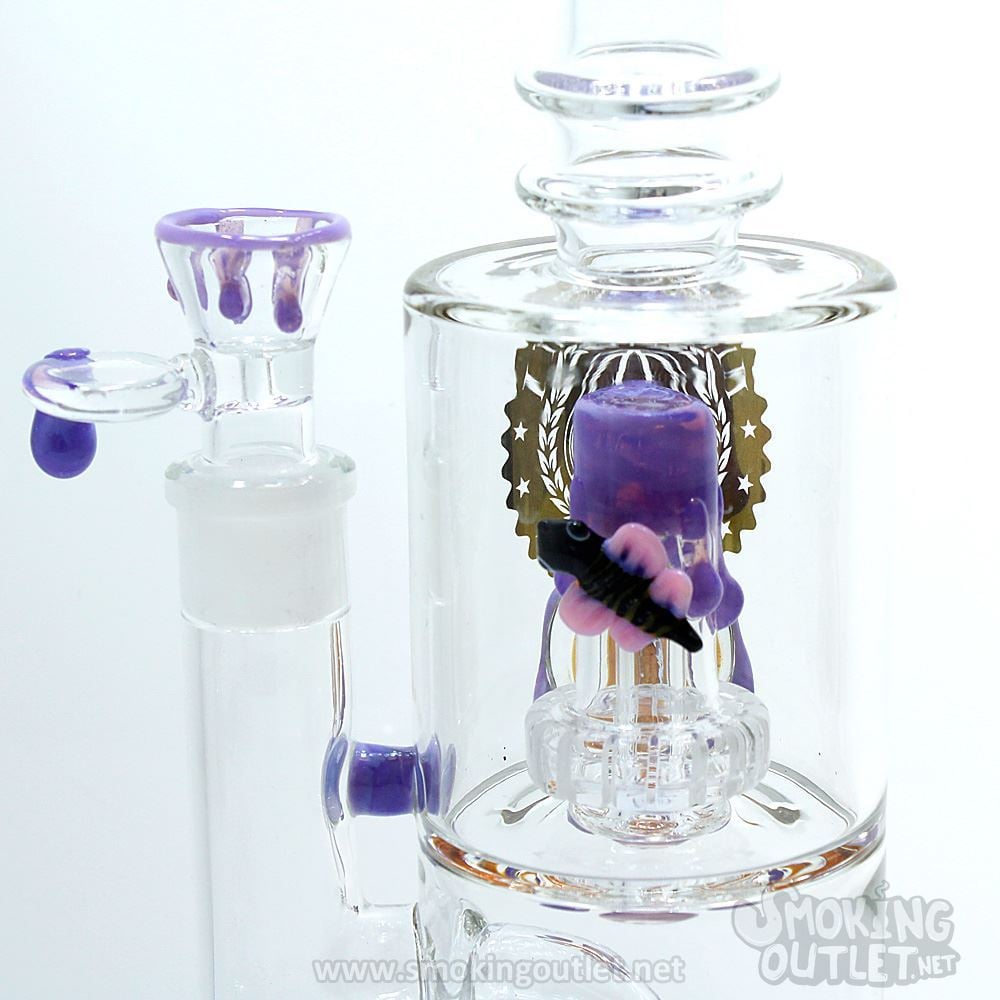 Magenta Honeybee by Illuminati Glass: Puck and Dome Perc, Double ...