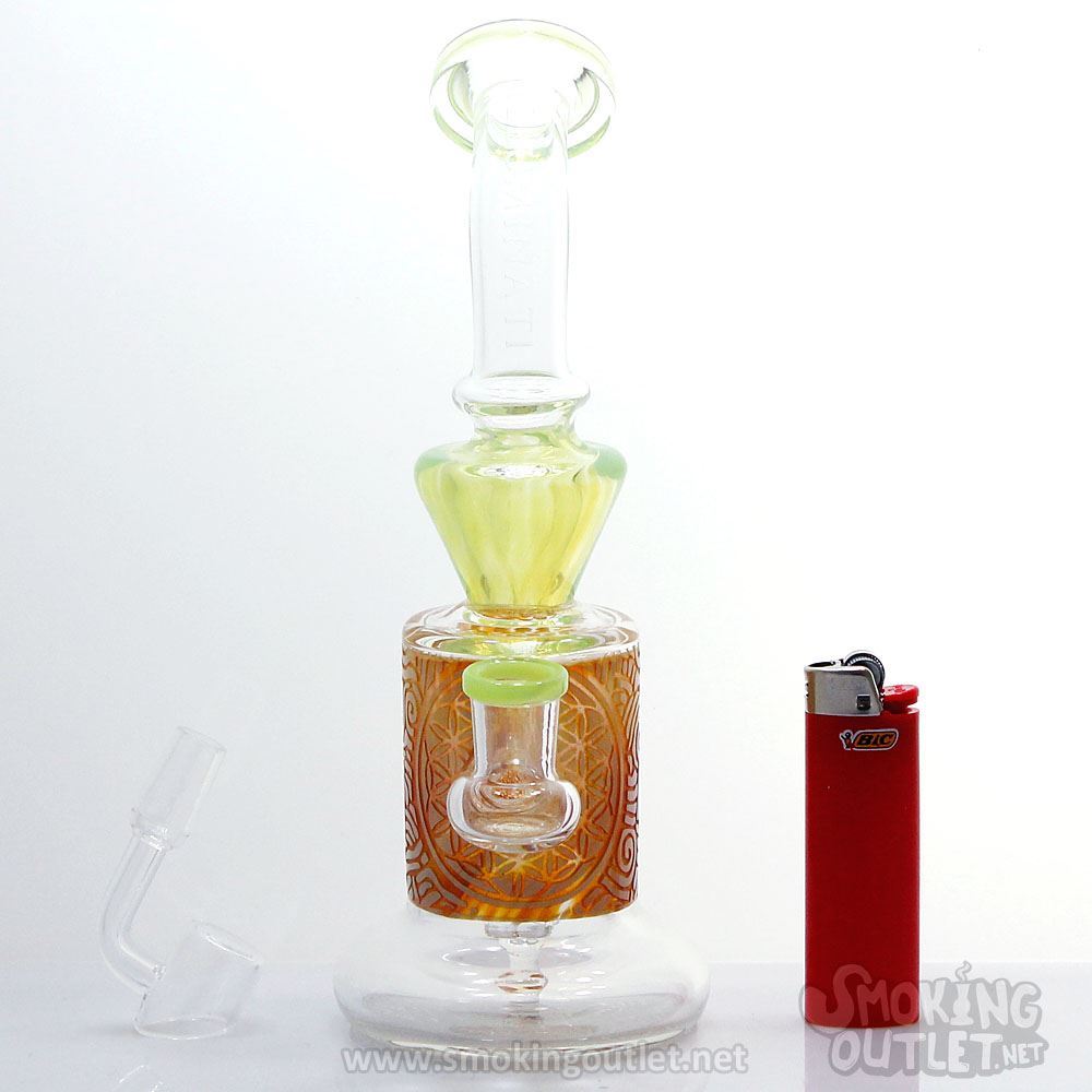 Sacred Geometry: Fully Etched Banger Hanger by Illuminati Glass ...