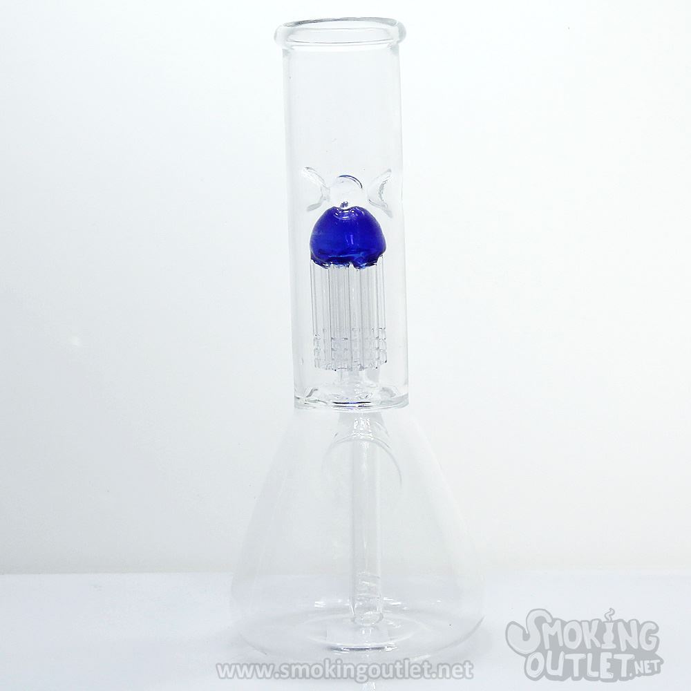 6-Arm Tree Double Chamber Mini Beaker Bong | Smoking Outlet