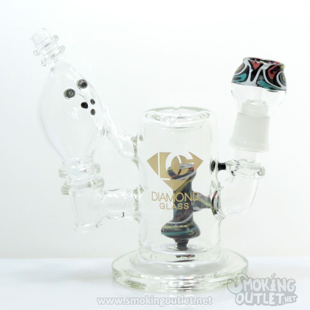 Penta-Clops Perc, Double Chamber Dab Rig by Diamond Glass | Smoking Outlet