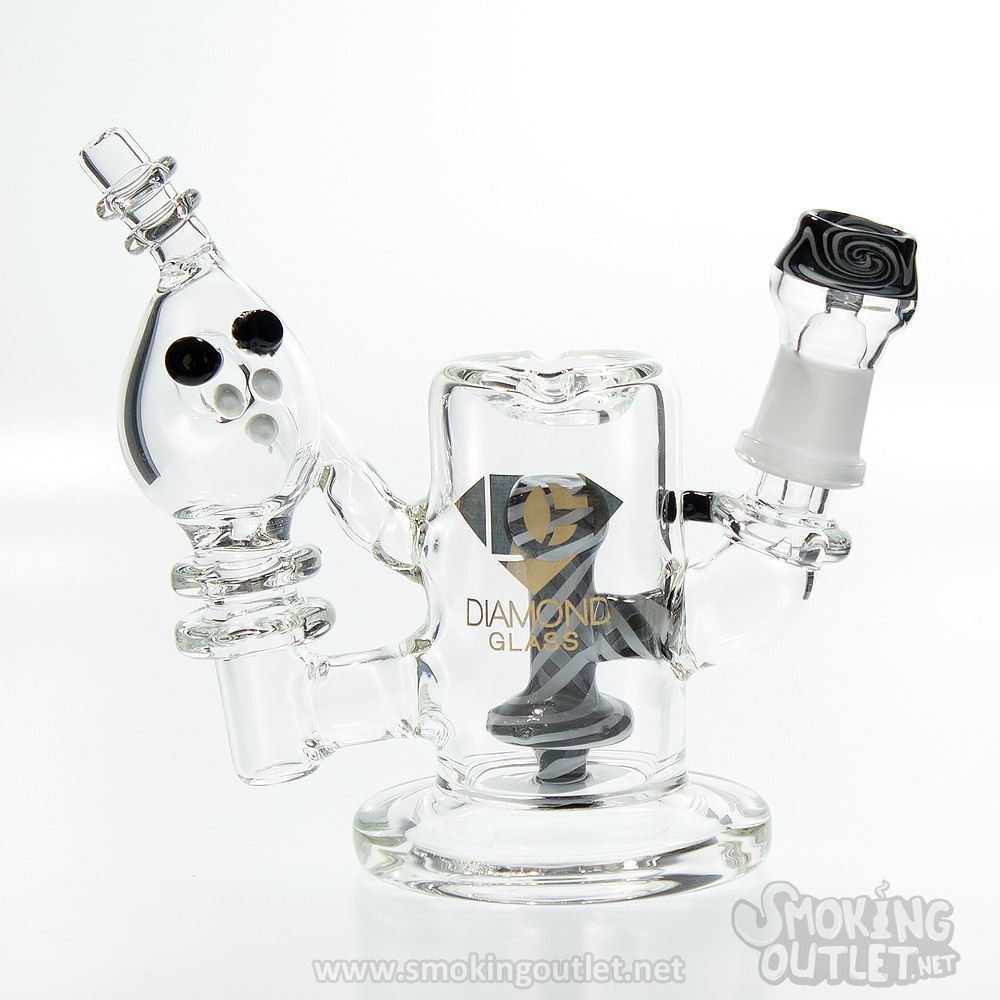 Penta-Clops Perc, Double Chamber Dab Rig by Diamond Glass | Smoking Outlet
