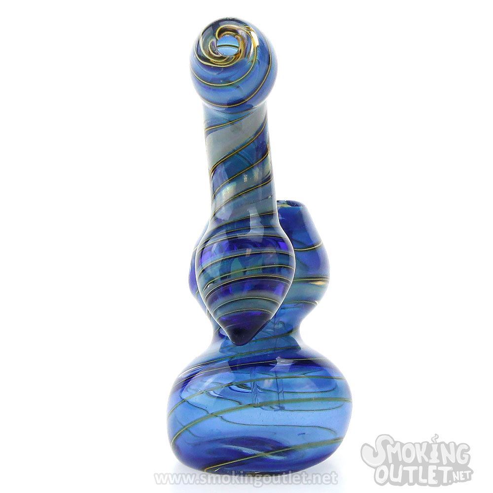 Blue Snail Glass Mini Bubbler | Smoking Outlet