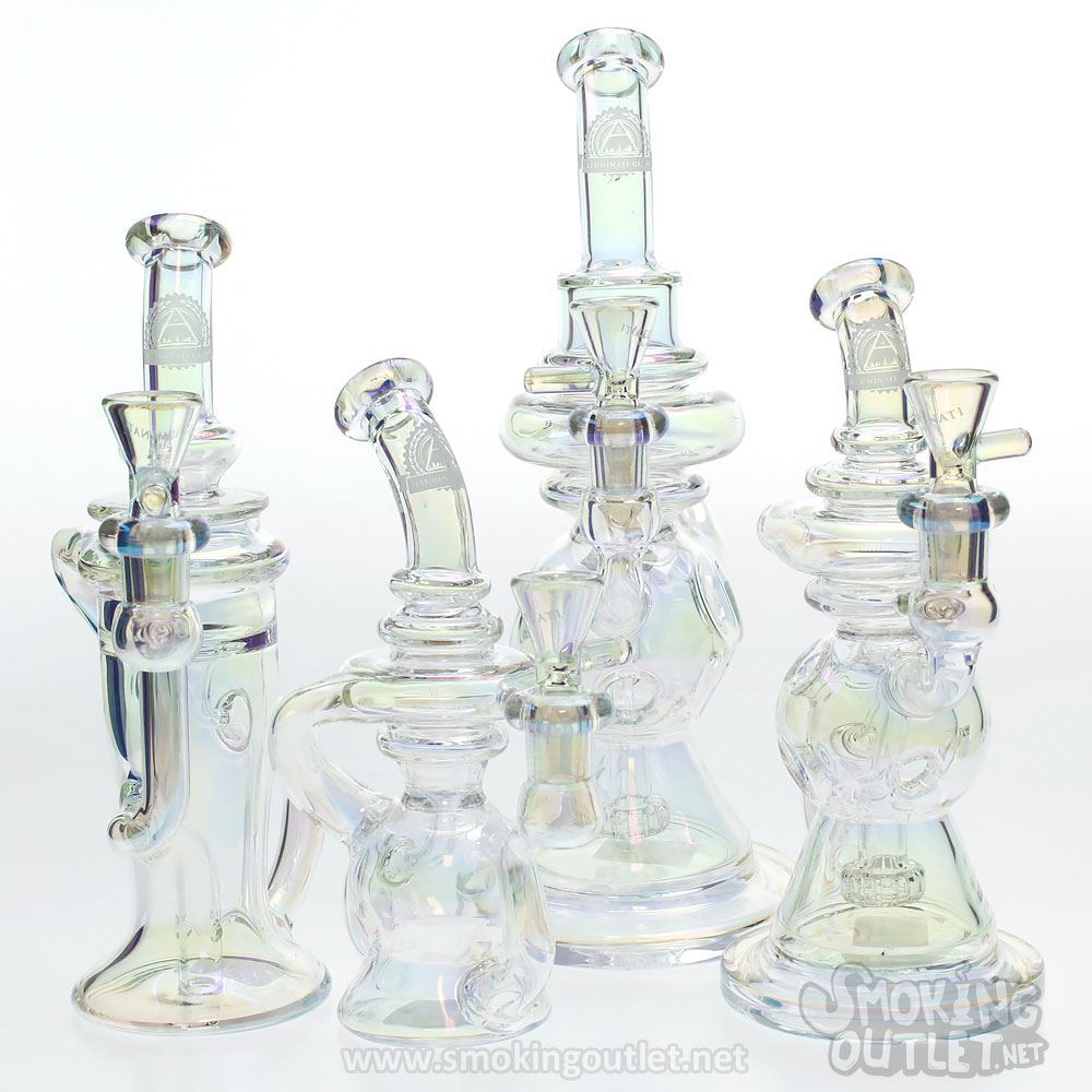 Chromatech 7.5" Bubble Klein Recycler by Illuminati Glass | Smoking Outlet