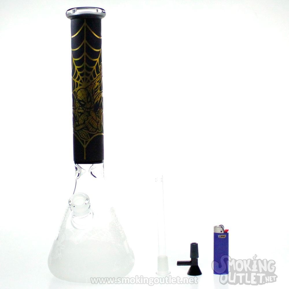 Spiderman Beaker Bong by Illuminati Glass | Smoking Outlet