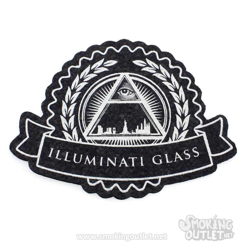 Glow in the Dark Bong Mat by Illuminati Glass | Smoking Outlet