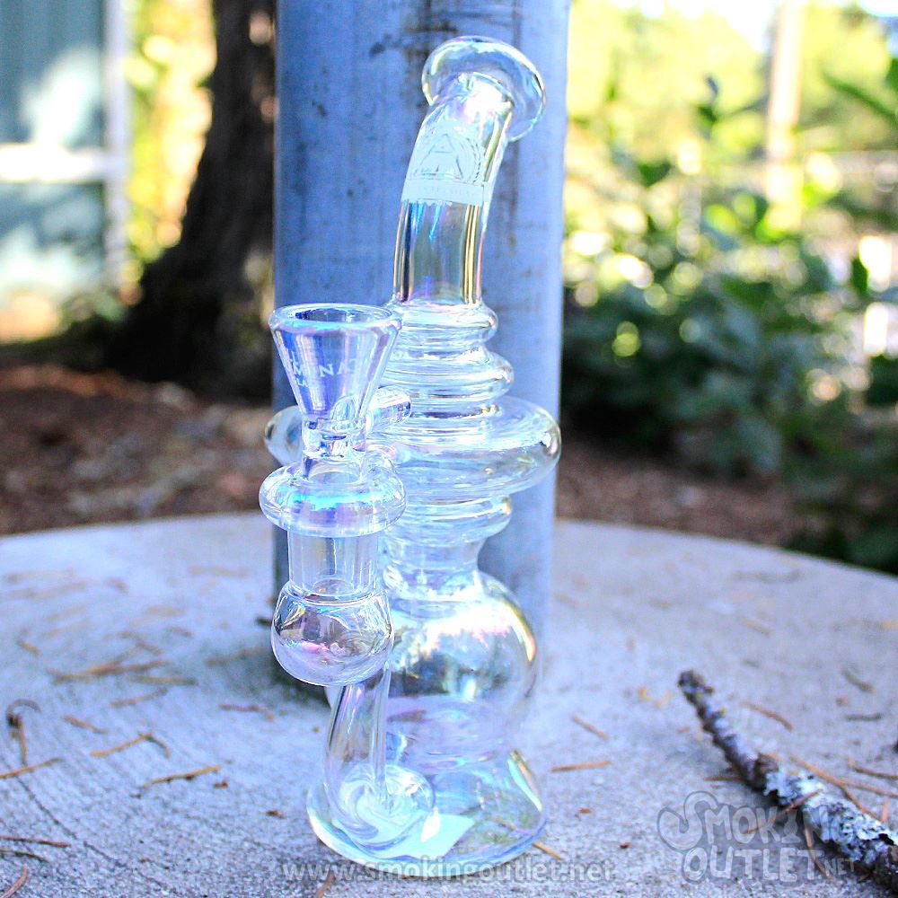 Chromatech 7.5" Bubble Klein Recycler by Illuminati Glass | Smoking Outlet