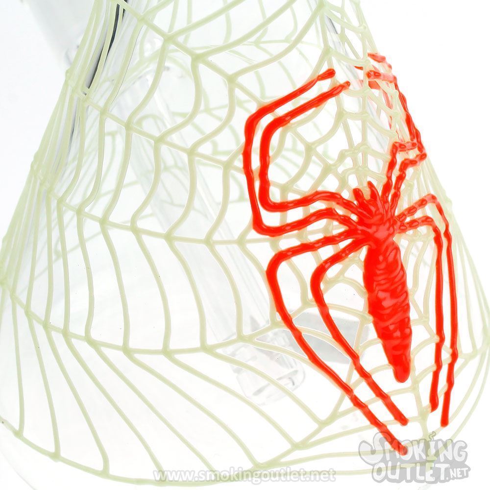 The Spidey Smoker Glow-in-the-Dark Beaker Bong | Smoking Outlet