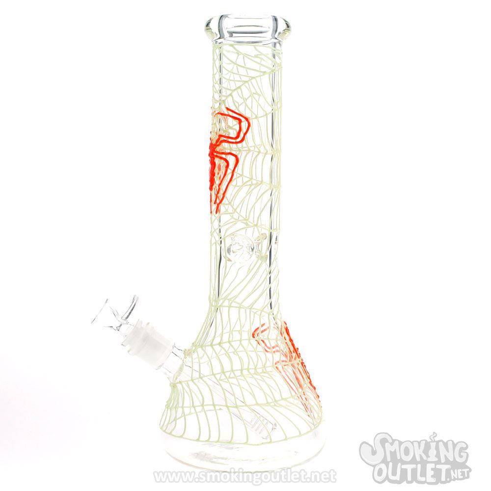 The Spidey Smoker Glow-in-the-Dark Beaker Bong | Smoking Outlet
