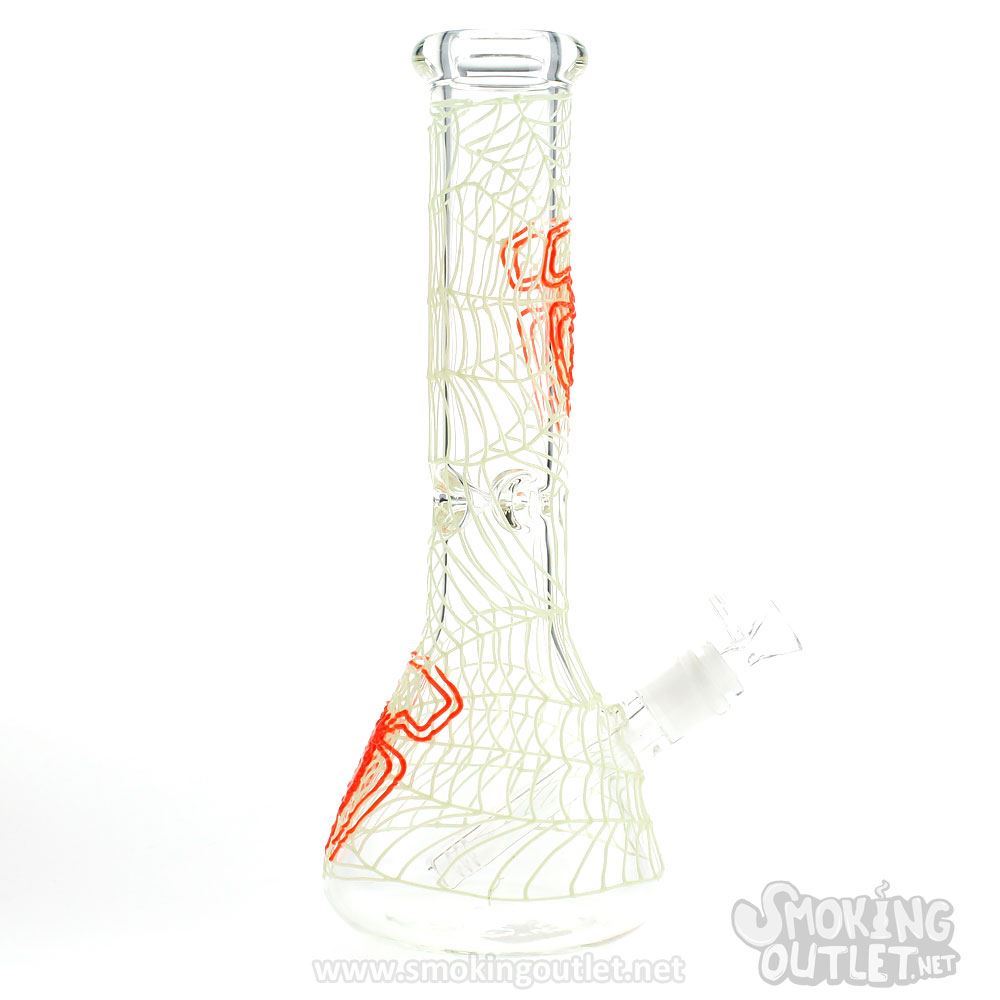 The Spidey Smoker Glow-in-the-Dark Beaker Bong | Smoking Outlet