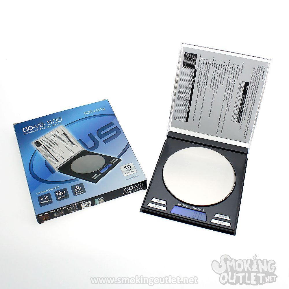 AWS CD-V2-500 Compact Digital Scale | Smoking Outlet