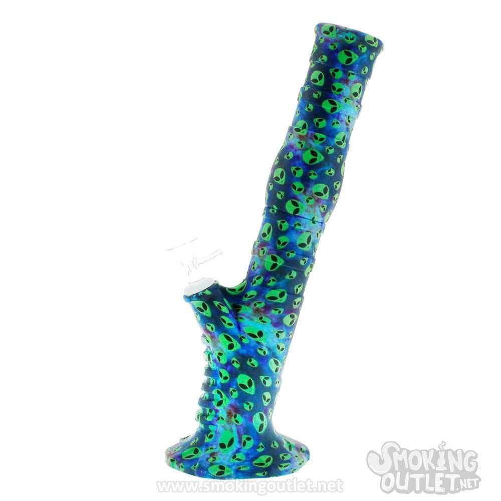 Alien Four-Piece Silicone Bong | Smoking Outlet