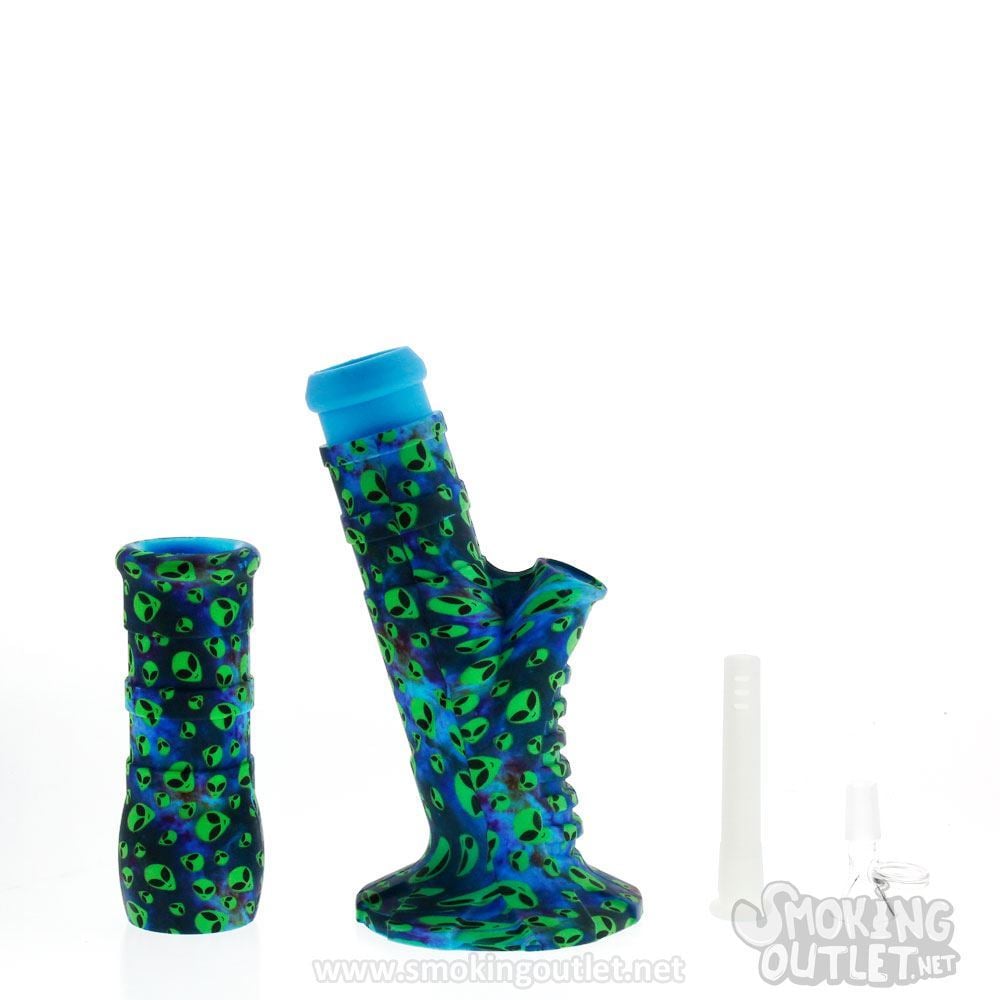 Alien Four-Piece Silicone Bong | Smoking Outlet