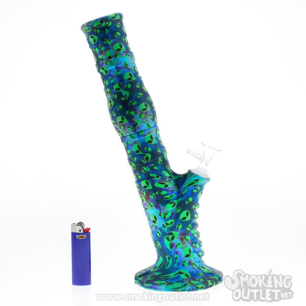 Alien Four-Piece Silicone Bong | Smoking Outlet