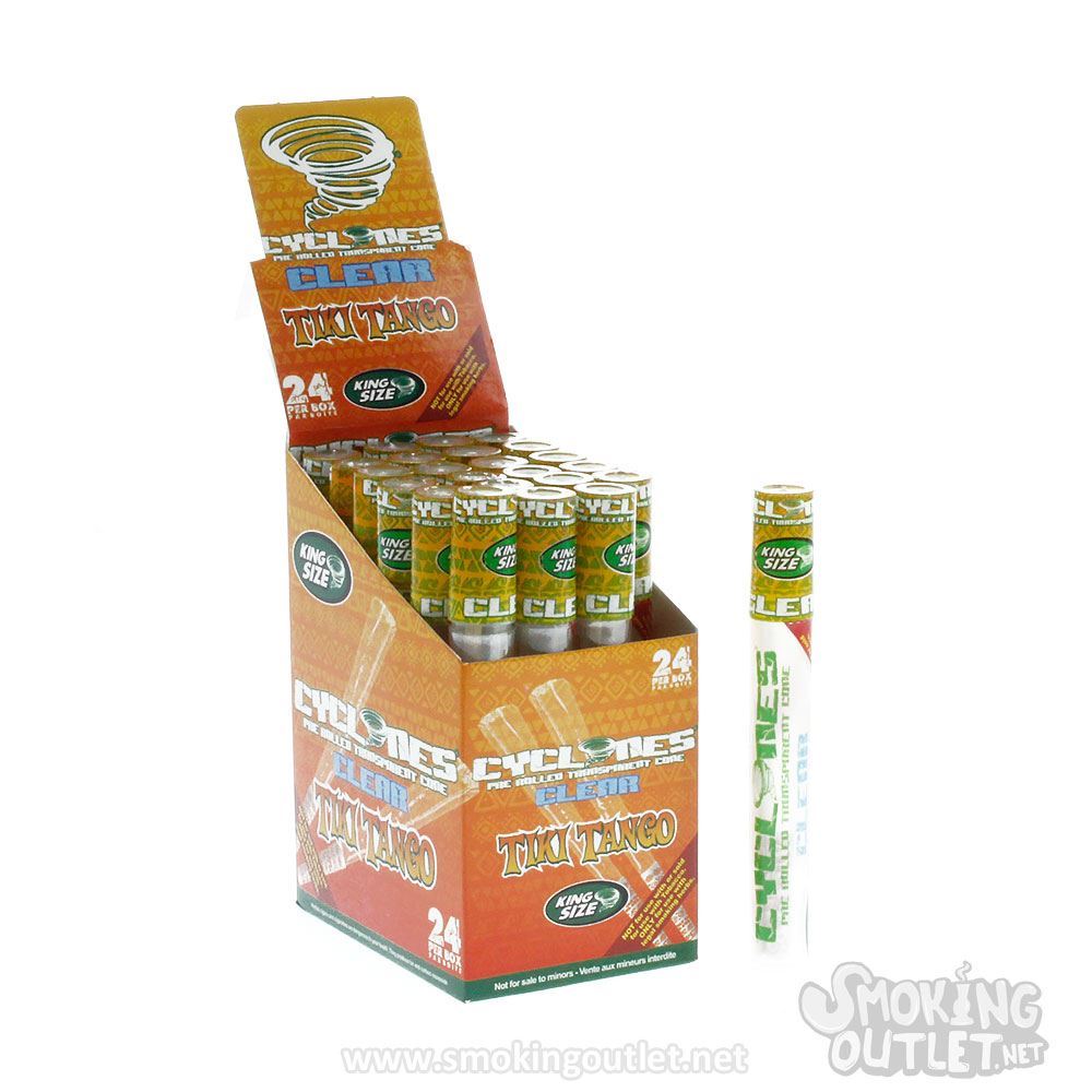 Cyclones – Pre Rolled King Size Clear Cones | Smoking Outlet