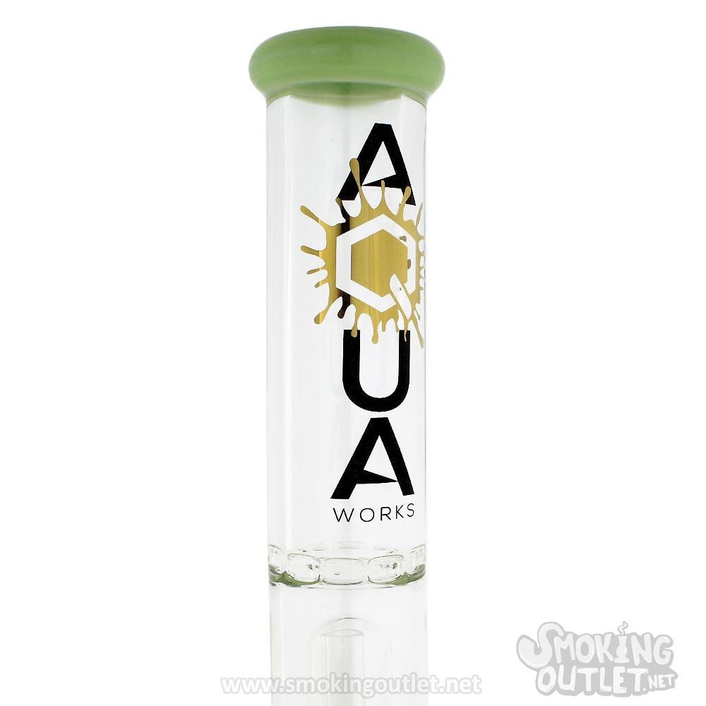 Double Stack Bottle by Aqua Works Glass | Smoking Outlet