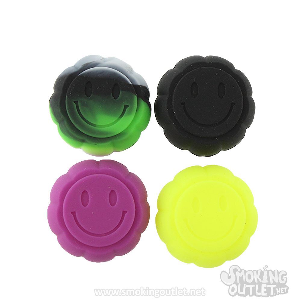 Smiley Face Silicone Container | Smoking Outlet