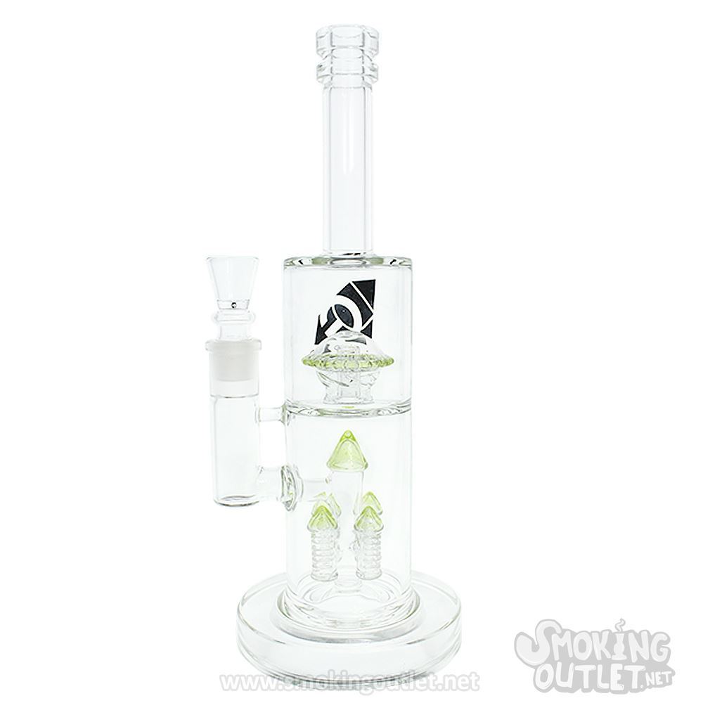 4-Bullet and UFO Perc, Double Chamber Bong by Diamond Glass | Smoking ...