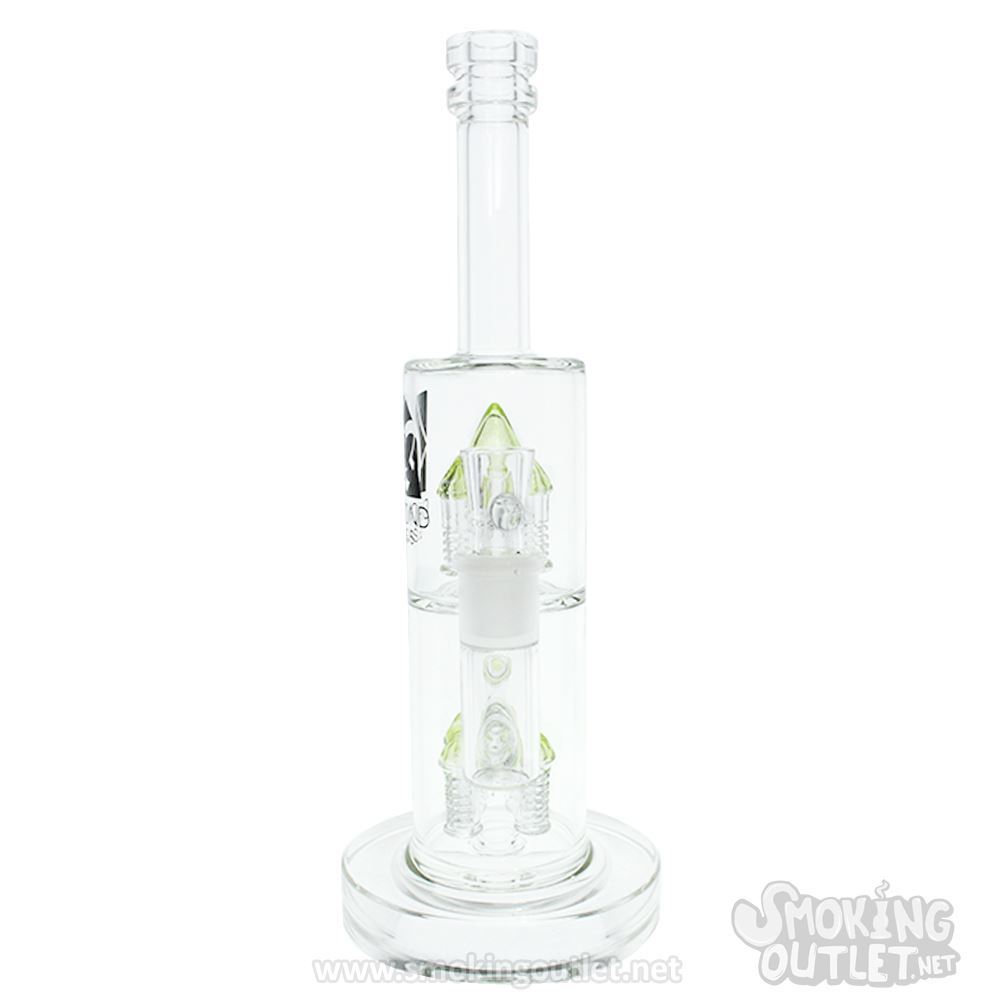 8-Bullet Perc, Double Chamber Bong by Diamond Glass | Smoking Outlet