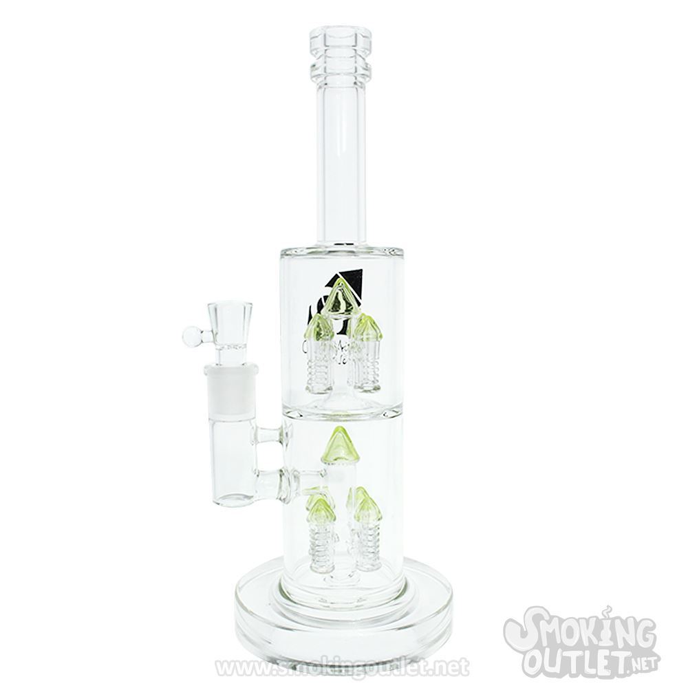 8-Bullet Perc, Double Chamber Bong by Diamond Glass | Smoking Outlet