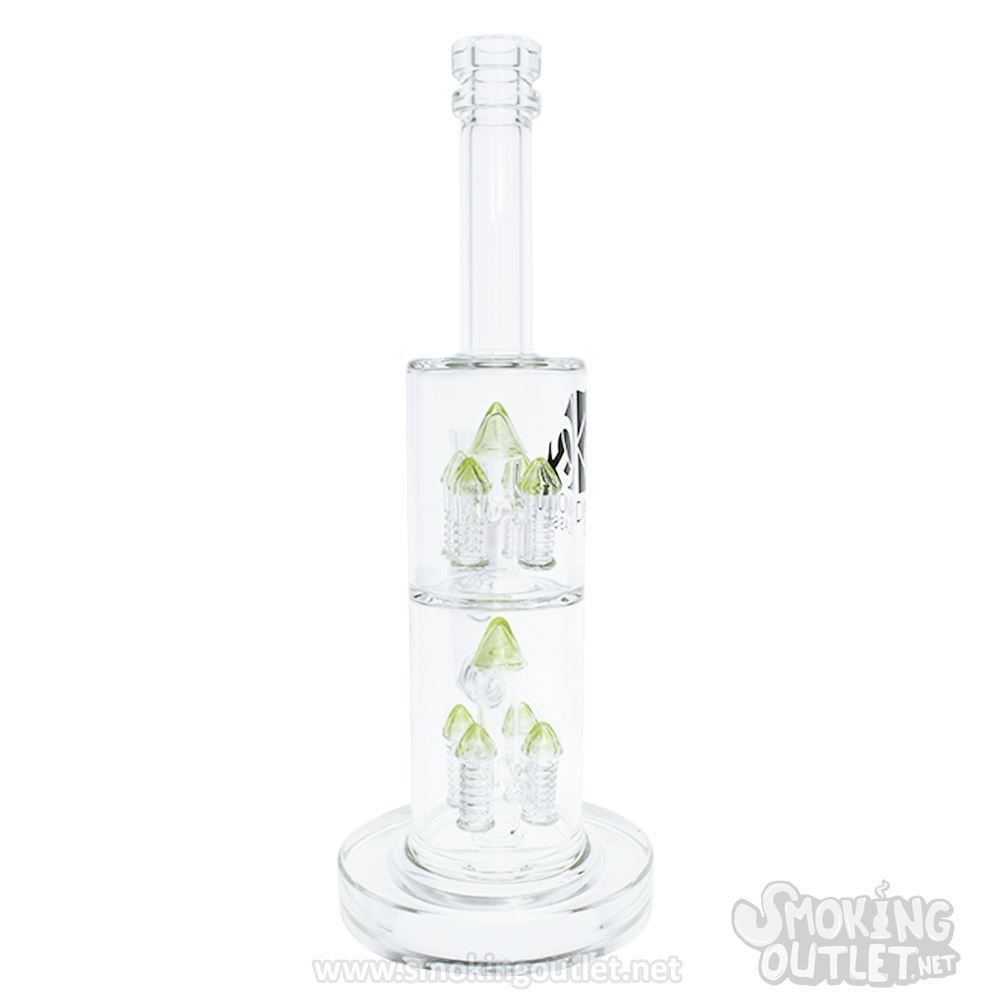 8-Bullet Perc, Double Chamber Bong by Diamond Glass | Smoking Outlet