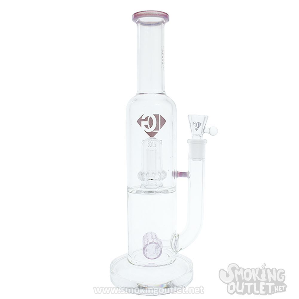 Barrel and UFO Dome Perc, Double Chamber Bong by Diamond Glass ...