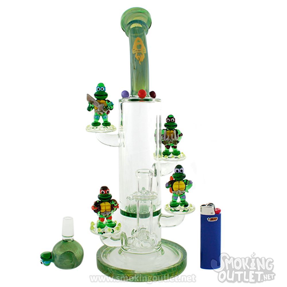 Ninja Turtle Tower by Apollo Glassworks | Smoking Outlet