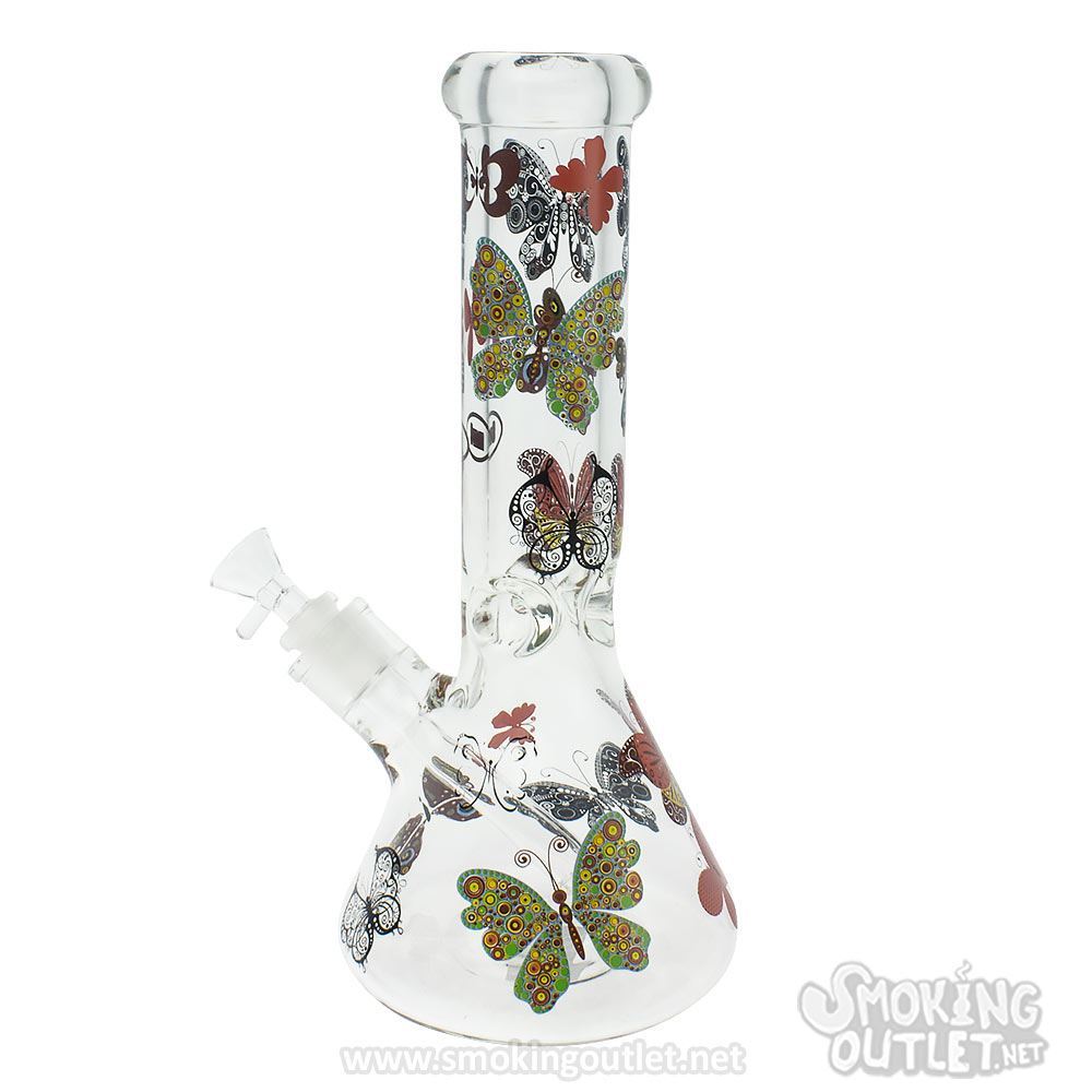 Butterfly as Hell 9mm Beaker Bong | Smoking Outlet