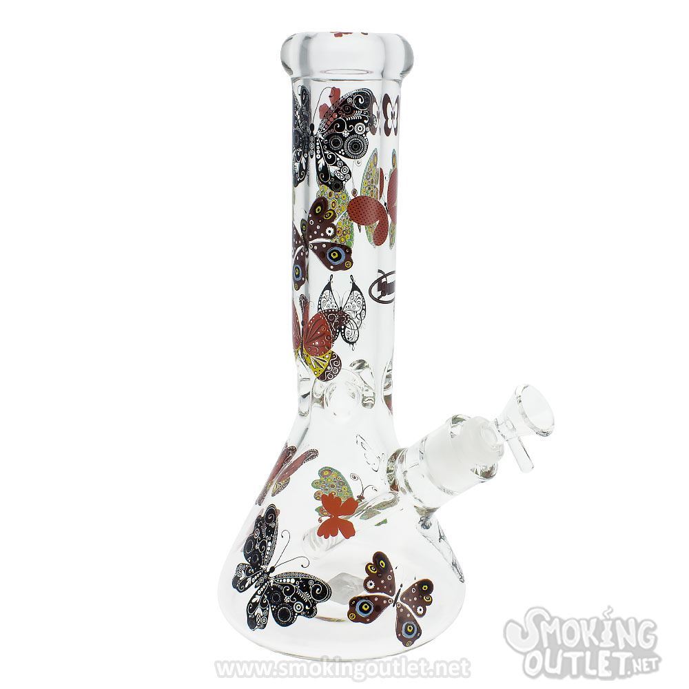 Butterfly as Hell 9mm Beaker Bong | Smoking Outlet