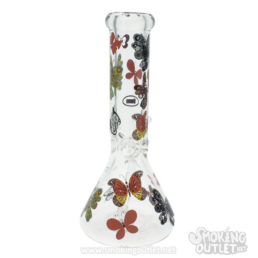 Butterfly as Hell 9mm Beaker Bong | Smoking Outlet